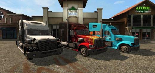 FS17 - Freightliner Coronado V1.0 - FSDESTEK - Farming Simulator ...