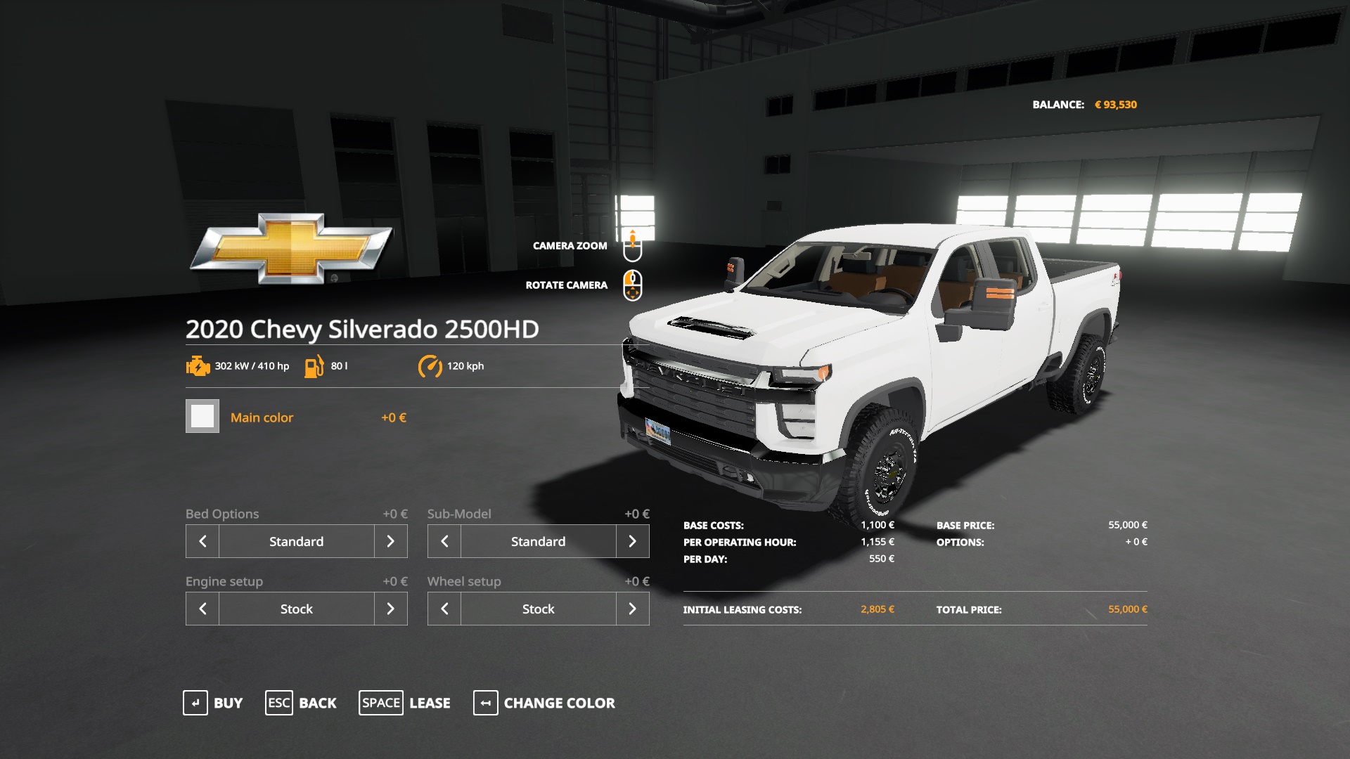 FS19 – Chevrolet Silverado 2500 HD 2020 Model | Mod İndir