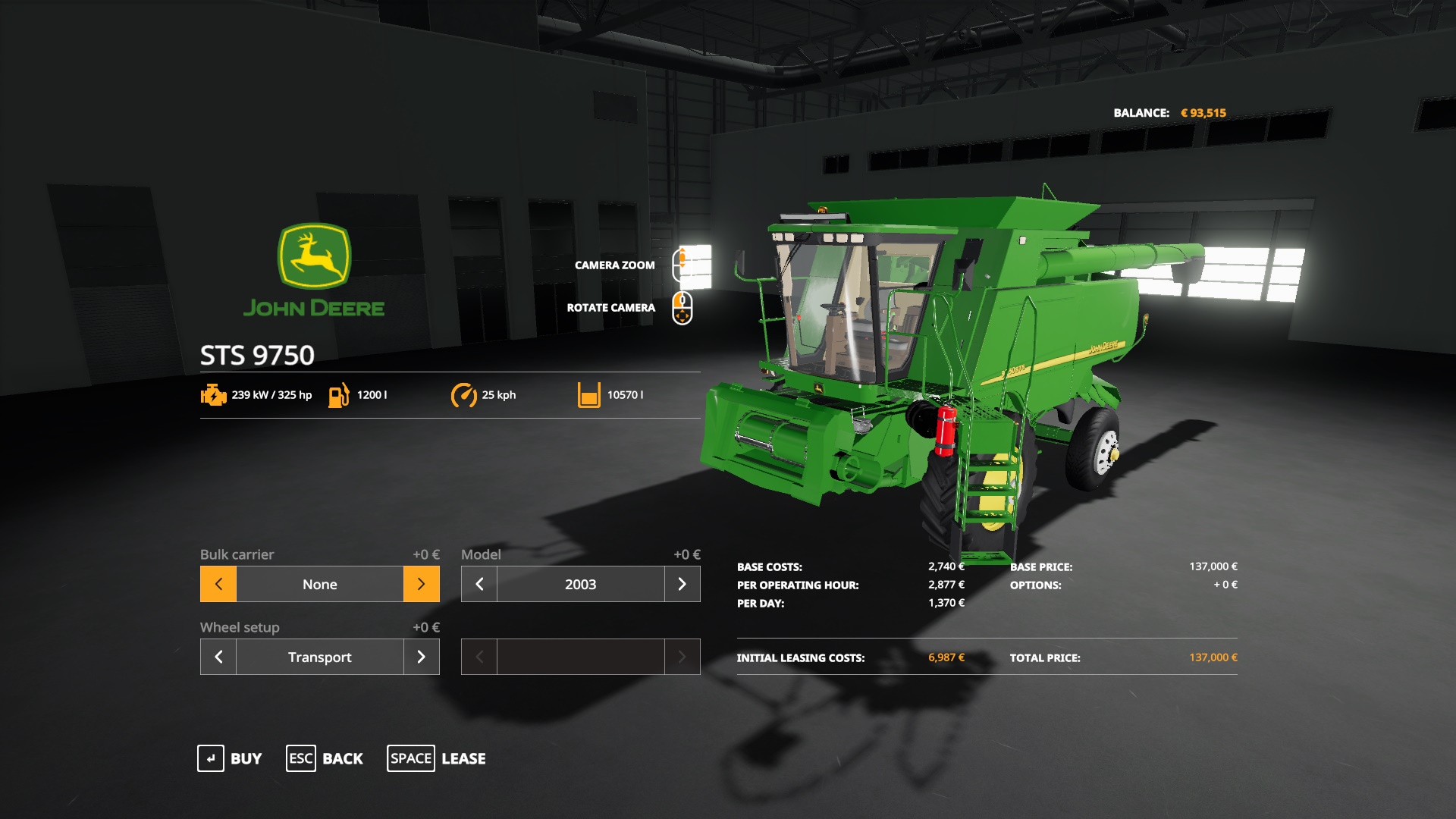 FS19 – John Deere STS 9750 Biçerdöver Modu – Fsdestek