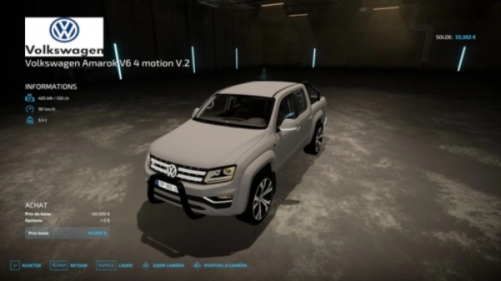 FS22 Volkswagen Amarok V6 Pikap 4 Motion V2.0 – Fsdestek