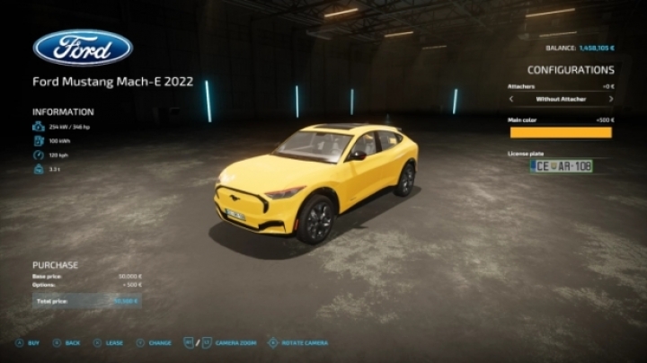 FS22 Ford Mustang Mach-E 2022 V1.0 – Fsdestek