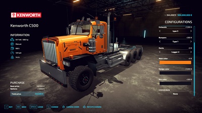 FS22 – Kenworth C500 Tır Modu V1.0 - Fsdestek